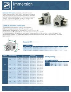 Immersion Transducers - Newco Inc